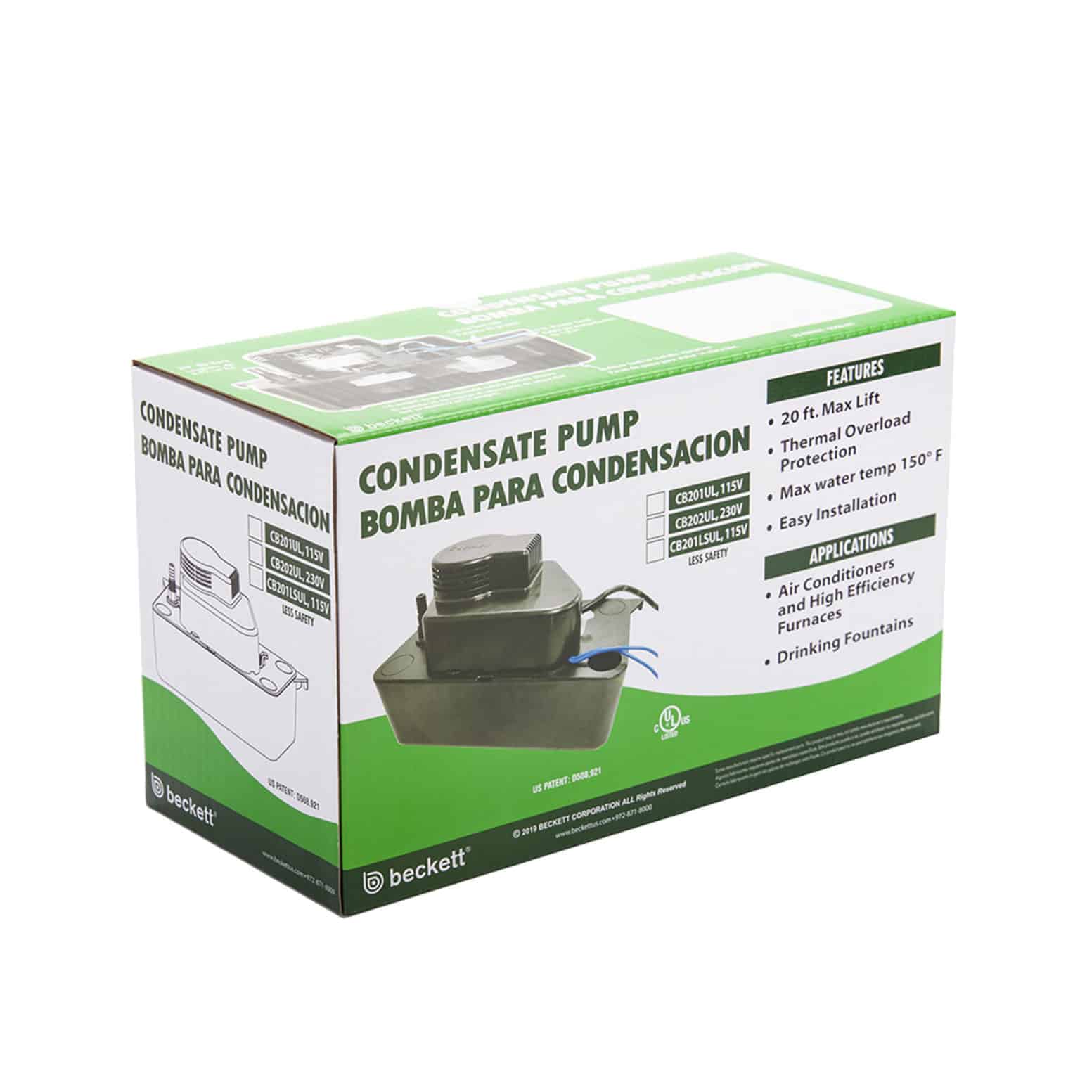 CB201UL Medium Condensate Pump - Beckett