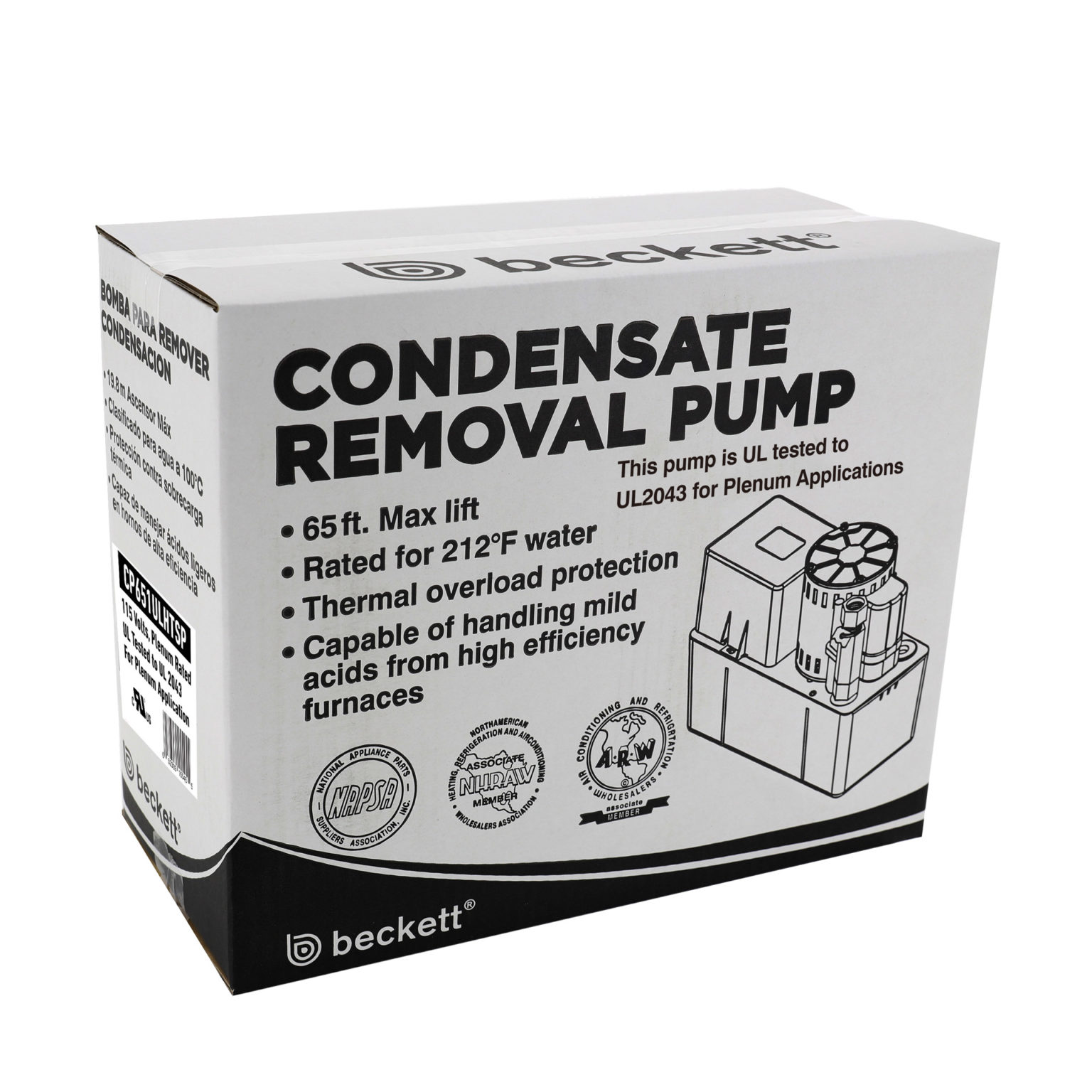 CP651ULHTSP Large Plenum Rated Condensate Pump - Beckett
